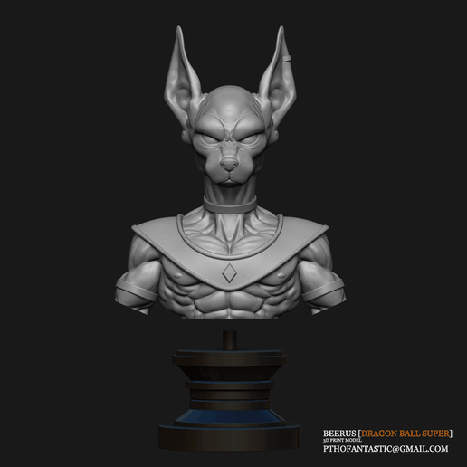 🐉 Beerus STL - Dragon Ball Super for Printing - Beerus 3D Print Model ...