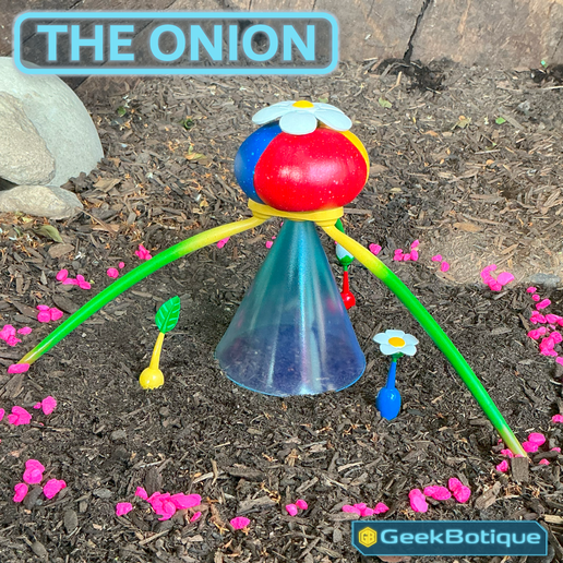 🧅 Pikmin Inspired Onion.・ STL File for 3D printing・Cults