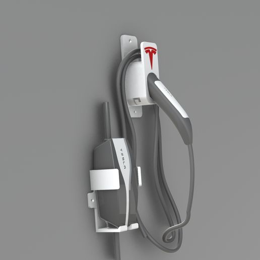Download STL file **Improved Updated Version** TESLA MOBILE CHARGER GEN ...