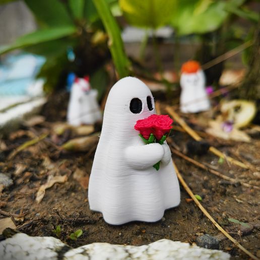 3D file Halloween Special - Little Boo with Flowers 🎃 ・Design to ...