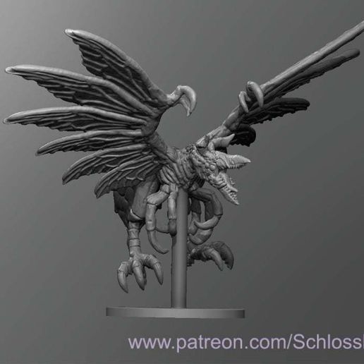 Free STL file Byakhee 🎲 ・3D printer design to download・Cults