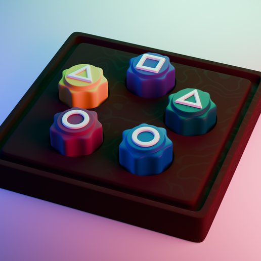 3D file Gonggi Squid Game 🦑 ・3D printer model to download・Cults