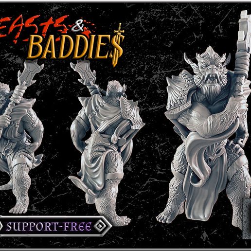 🎲 Bugbear [BEASTS AND BADDIES]・Free 3D File for ・Cults