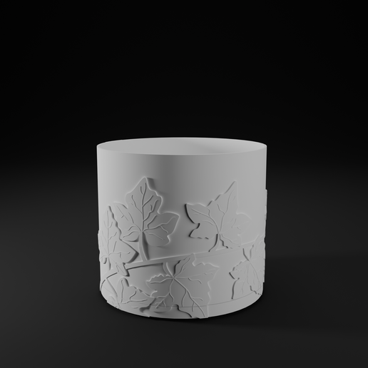 💐 3D Model of a Flower Pot | STL File for 3D Printing | Ivy Pattern ...