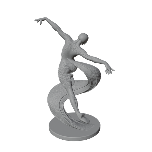 🗿 3D Printable Dynamic Dancer Statue – Elegant Motion Sculpture STL ...