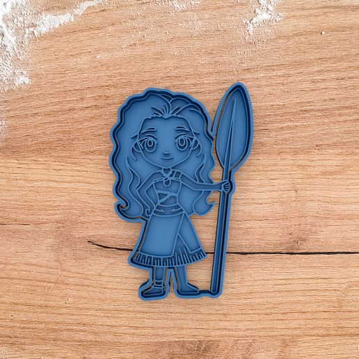 🍪 Moana cookie cutter from Disney princesses・ STL File for 3D printing ...