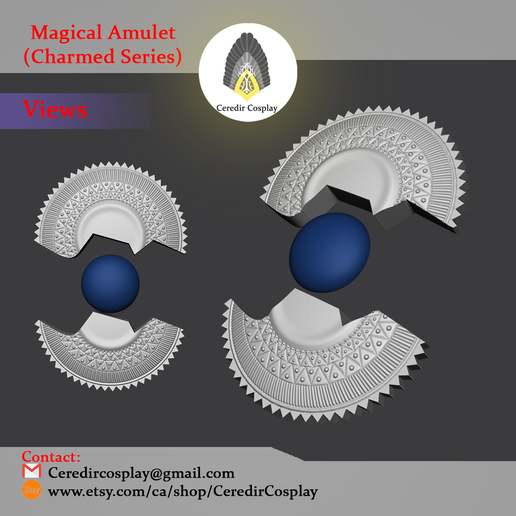 📁 Magical Amulets from the Series Charmed 3d digital file・ 3D File for ...