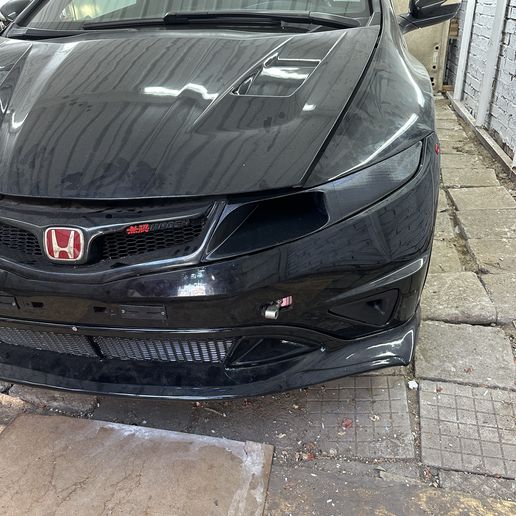 ⏪ Civic 8gen Custom Headlight Air Intake Duct Inlet・ STL File for 3D ...
