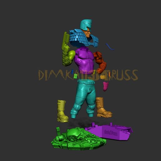 🧑‍⚖️ Judge Dredd stl・ 3D File for 3D printing・Cults