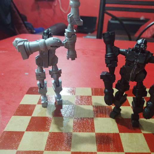 3D printable Chessbot Hero Transforming Chess Set • made with Ender 3・Cults