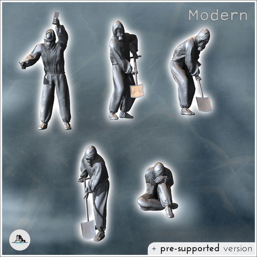 ☢️ Set of six radioactive cleaners Bio Hazard (2) - Modern WW2 WW1 ...