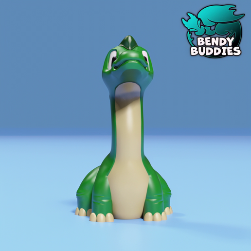 🦖 Brachiosaurus Cute Dinosaur / Long Neck Creature Articulated / Print ...