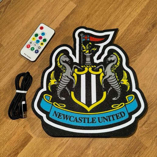 🏈 Newcastle United Lightbox (NUFC)・ 3MF File for ・Cults