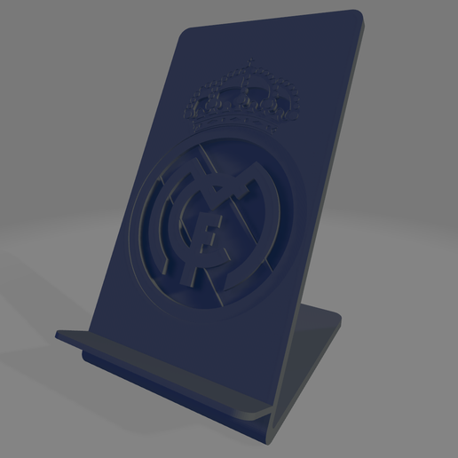 Archivo STL Soporte para teléfono del Real Madrid CF 📱 ・Objeto ...