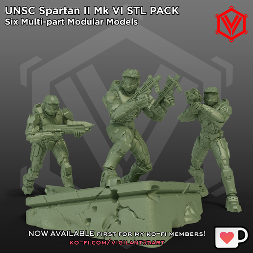 😇 United Humanity S2 Mk VI - 30mm STL Pack・ 3D File for 3D printing・Cults