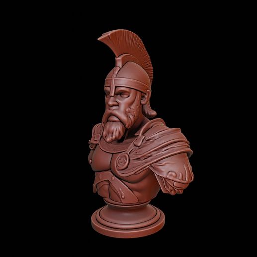 3D file Gladiator Champion Bust 👤 ・Model to download and 3D print・Cults