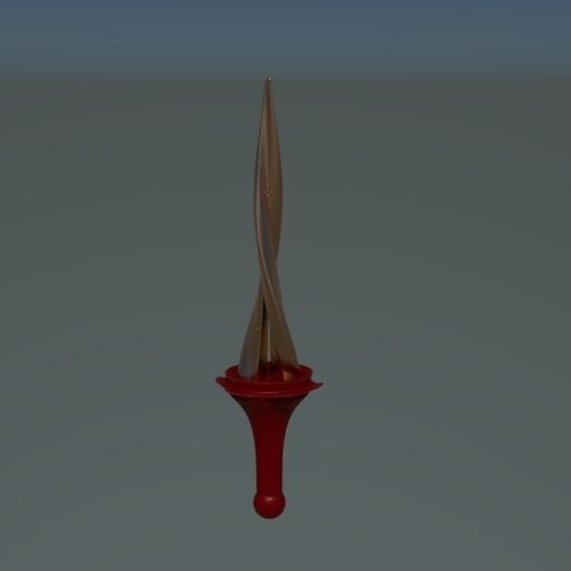 STL file Spiral dagger V2 🗡️ ・3D printer design to download・Cults