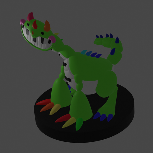 👾 pianosaurus from:Poppy Playtime・ STL File for 3D printing・Cults