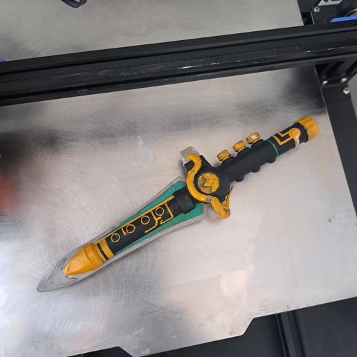 🐉 green ranger dragon flute dagger・ STL File for 3D printing・Cults