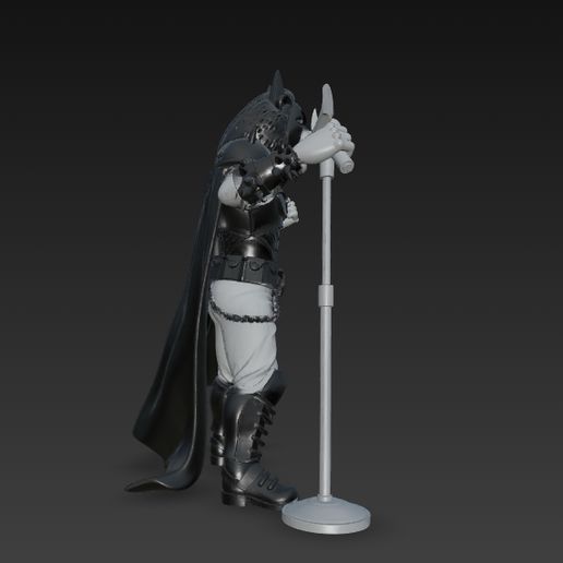 🦁 Lionhearted Dark Knight Rocker Batman Concept Estatua impresa en 3D ...