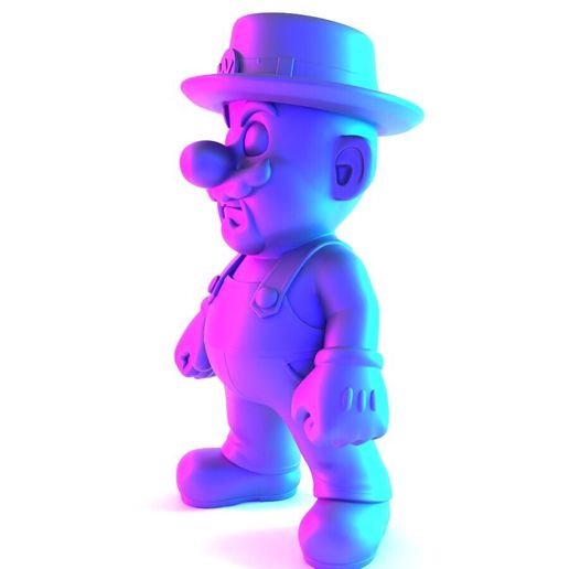 🐉 Mario Walter White Heisenberg Mashup Bootleg toy・ STL File for 3D ...