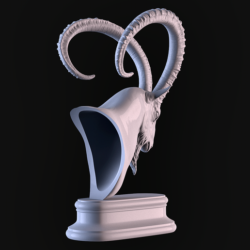 STL file Ibex Head 🗿 ・3D printable model to download・Cults