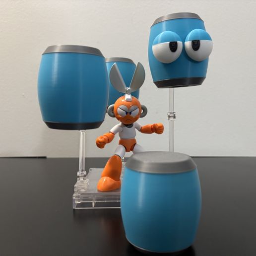 🦸 Multi-part Megaman blocky Enemy・ STL File for 3D printing・Cults