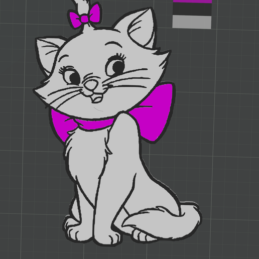 marie cat vector