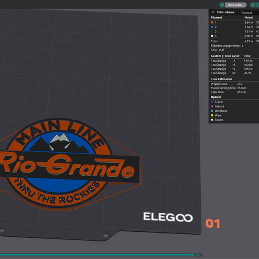 🛤️ Rio Grande Railroad - defunct railway logos・ STL File for 3D ...