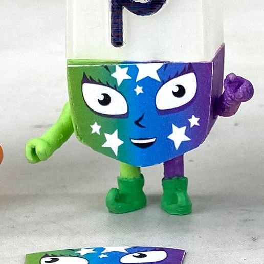 🎒 Alphablocks P Poseable Figure・ OBJ File for 3D printing・Cults