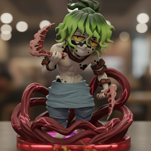 🦹 Gyutaro Chibi - Demon Slayer Modèle 3D・Fichier STL pour Impression 3D ...