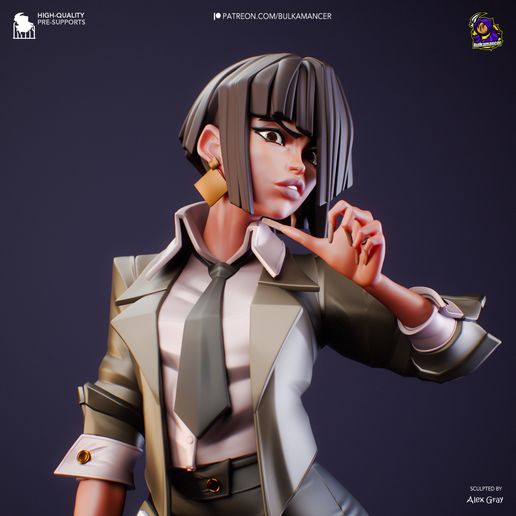 🏢 Agent Karen | Unbreadable | 227mm・ 3D File for 3D printing・Cults