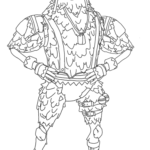 👫 Fortnite Coloring pages・Free 3D File for 3D printing and CNC ...