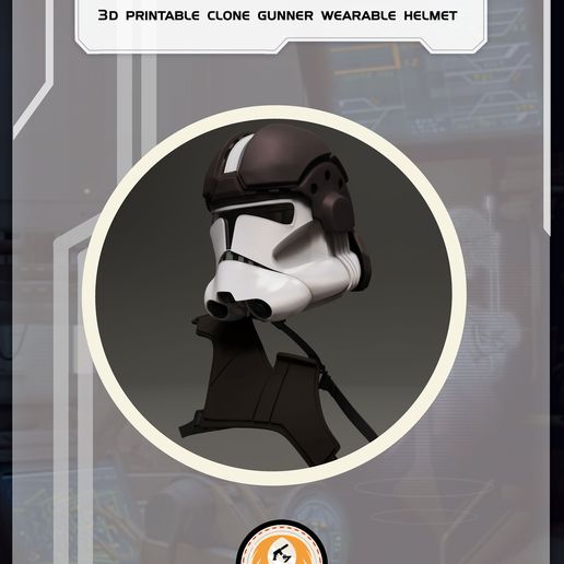 ⭐ Star wars 3d printable wearable clone phase 2 gunner helmet cosplay ...