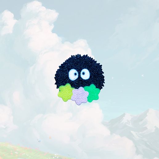 3MF file Susuwatari pin (Studio Ghibli) 🧷 ・3D print object to download ...
