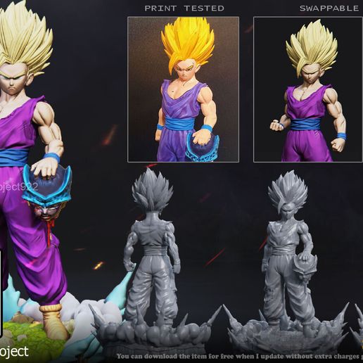 🗿 Gohan・ 3D File for 3D printing・Cults