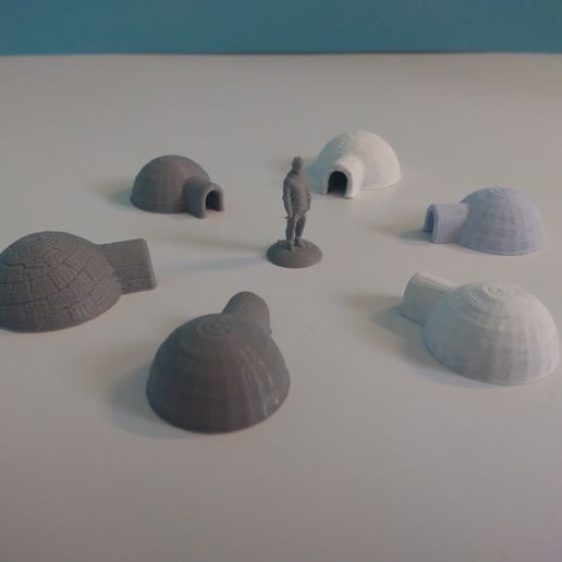 🎄 N-Scale Igloo for Christmas / Winter Layout・Free STL File for 3D ...