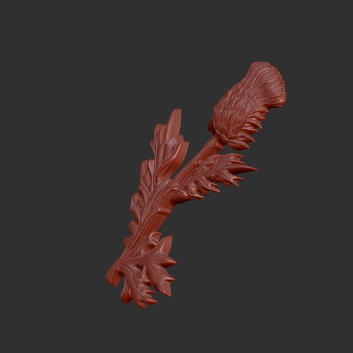 📁 Thistle 3d relief .stl file・ STL File for 3D printing and CNC ...