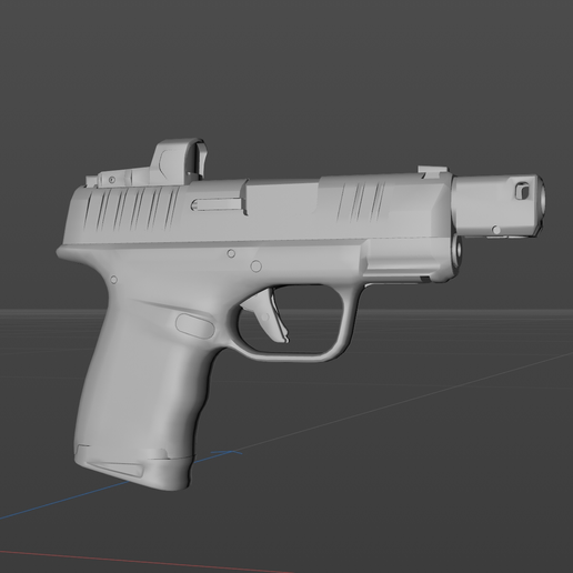 OBJ file American Hellcat pistol digital model material 🔫 ・3D printing ...