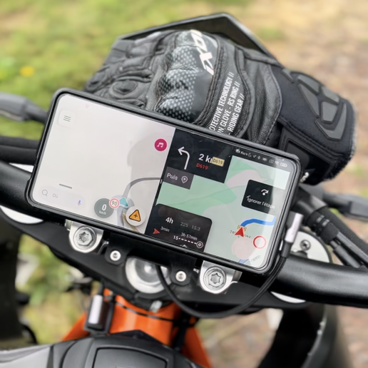 🏍️ Shapeheart motorcycle phone holder・ STL File for 3D printing・Cults
