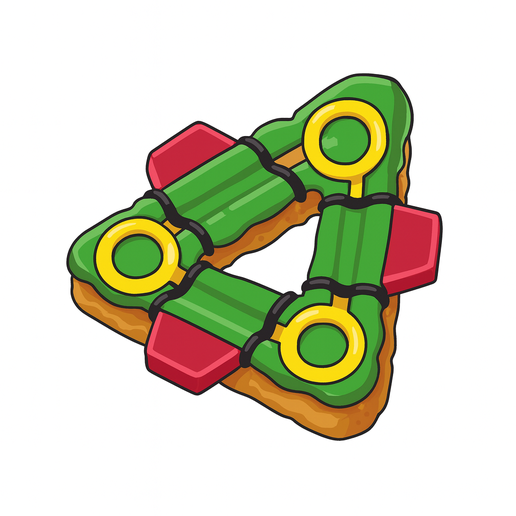 🐉 Delta Symbol Donut・ STL File for 3D printing・Cults
