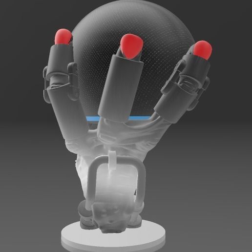 Alexa Echo Dot Stand 4th and 5th Generation Cyborg Hand・ STL File for ...