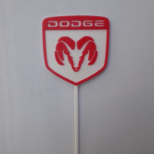 STL file DODGE CAKE TOPPER 🍰 ・3D printing idea to download・Cults