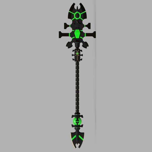 🎭 Necron - Staff of Light・ STL File for 3D printing・Cults