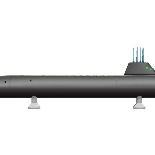⚽ Dreadnought Class Nuclear Submarine・Free STL File for 3D printing・Cults