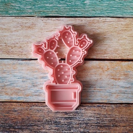 🌵 Cactus cutter and stamp - Cactus 10 cutter and marker・Free STL File ...