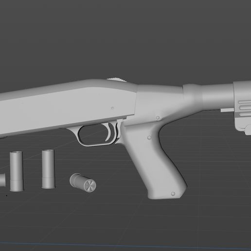 🗺️ Digital model of the American Mossberg M590 shotgun・ OBJ File for 3D printing・Cults