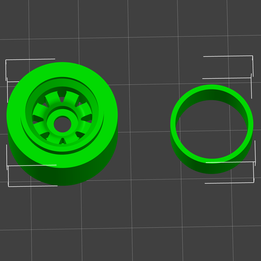 🛞 Front & Rear Wheel Rim For Mini-z F1・Free STL File for 3D printing・Cults