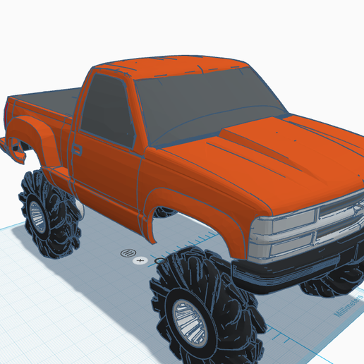 🚙 1997 Chevrolet OBS Stepside "TERROR PAW COMBO"・ STL File for 3D ...