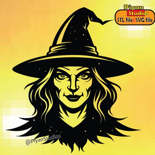 Archivo STL witch Spooky Decor, face svg, stl 🧙‍♀️ (SVG)・Plan para ...